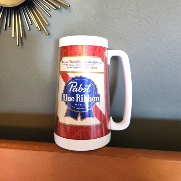 thermo serv | Dining | Vintage Pabst Blue Ribbon Beer Mug | Poshmark